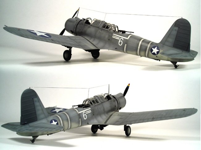 1/48 Accurate Miniiatures SBU2 Vindicators by David Rapasi