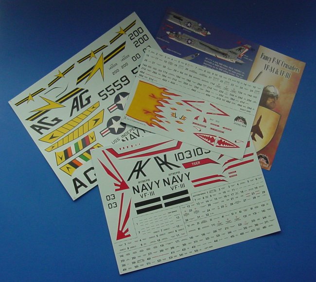 Zotz Decals 1/32 Fancy F-8C Crusaders decal sheet